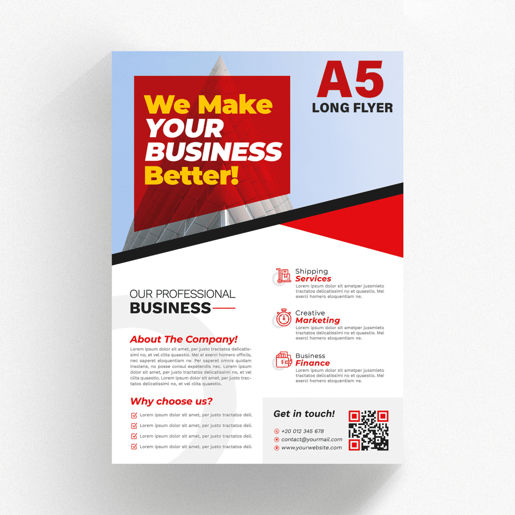 Flyer A5 Long - Imprimerie Alpha Omega: Livré en 24h