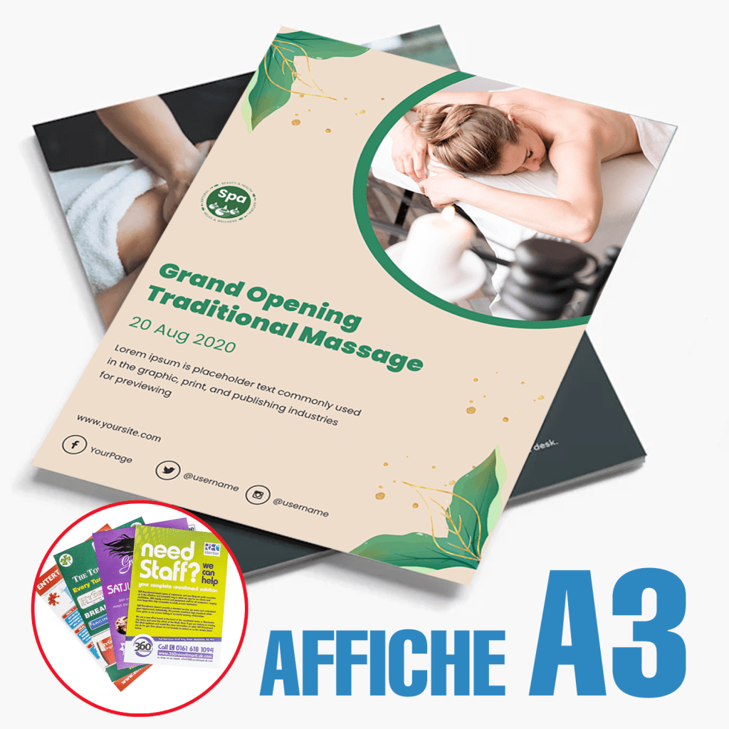 Affiche A3 - Imprimerie Alpha Omega: Livré en 24h